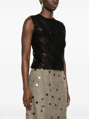 Viktor & Rolf Sequined Tulle Tank Top