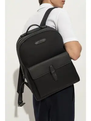 Brioni Logo-appliqué Backpack