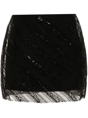 Viktor & Rolf Tulle-overlay Mini Skirt