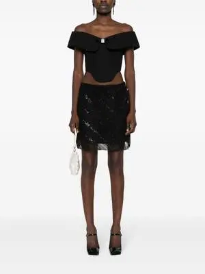 Viktor & Rolf Tulle-overlay Mini Skirt
