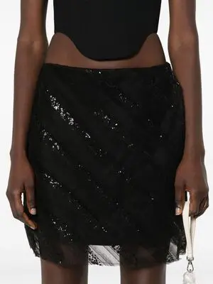 Viktor & Rolf Tulle-overlay Mini Skirt