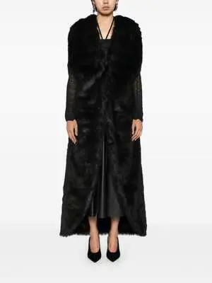 SAIID KOBEISY Faux-fur Maxi Coat