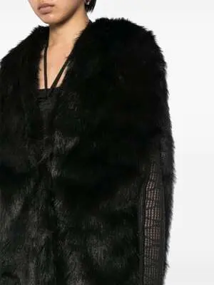 SAIID KOBEISY Faux-fur Maxi Coat