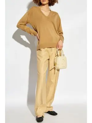 Michael Kors Buttoned Cuffs V-neck Jumper