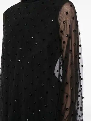 SAIID KOBEISY Bead-embellished Layered Dress