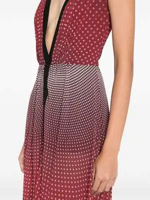 SAIID KOBEISY Polka Dot Gradient Effect Gown