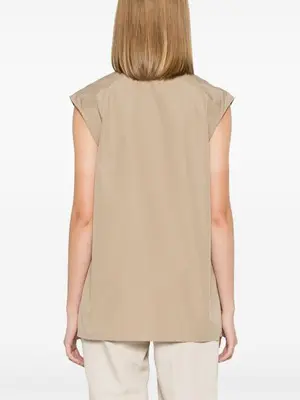 Calvin Klein Sleeveless Poplin Shirt