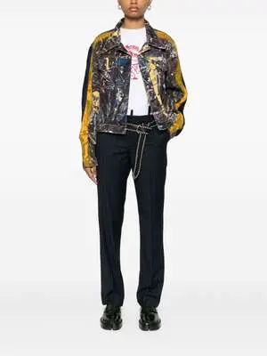 CHARLES JEFFREY Painted Denim Jacket
