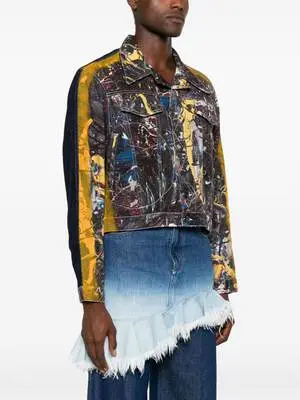 CHARLES JEFFREY Painted Denim Jacket