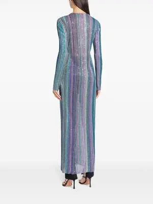 Missoni Sequinned Pleated Cardigan - Blue