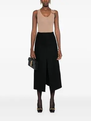 Ermanno Scervino Felted A-line Midi Skirt