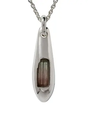 PARTS OF FOUR Chrysalis Elbaite Pendant Necklace - Silver