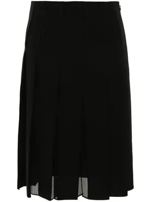 Marni Pleated Chiffon Midi Skirt