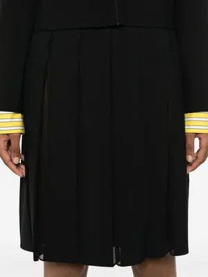 Marni Pleated Chiffon Midi Skirt