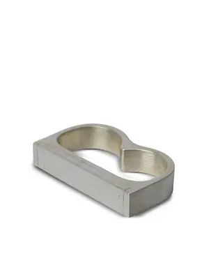 PARTS OF FOUR Plate Double Ring - Silver