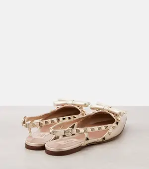 Valentino Garavani Rockstud Slingback Flats