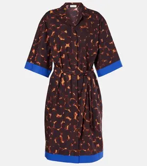 Dries Van Noten Printed Cotton Poplin Shirt Dress - Multicoloured