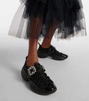 ROGER VIVIER Viv' Run Embellished Sneakers