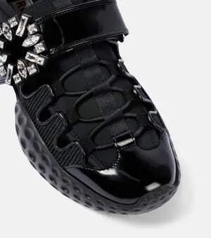 ROGER VIVIER Viv' Run Embellished Sneakers