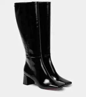 Women's Patent Leather Knee High Boots