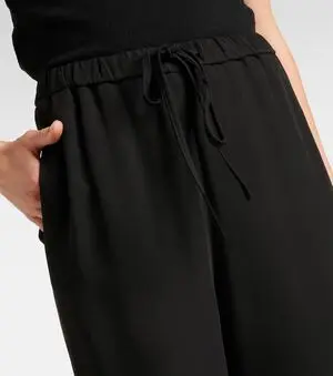 Valentino Garavani Cady Couture Wide-leg Pants - Black