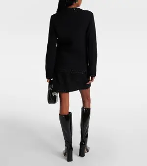 Giambattista Valli Sequined Wool-blend Jacket