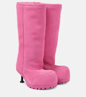 Balenciaga Alaska Suede Knee-high Boots