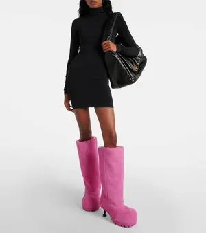 Balenciaga Alaska Suede Knee-high Boots