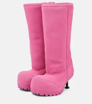 Balenciaga Alaska Suede Knee-high Boots