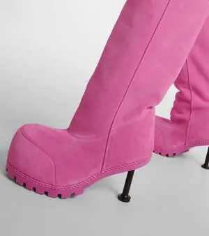 Balenciaga Alaska Suede Knee-high Boots