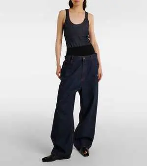 Alaïa Spike Leather Mules - Black