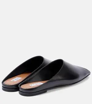 Alaïa Spike Leather Mules - Black