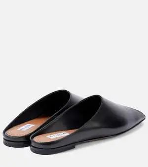 Alaïa Spike Leather Mules - Black