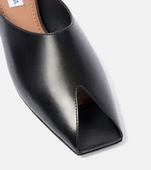 Alaïa Spike Leather Mules - Black