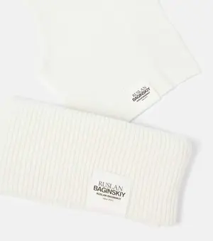 Ruslan Baginskiy Wool-blend Ski Mask - White