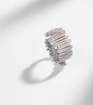 SUZANNE KALAN 18kt White Gold Diamond Ring