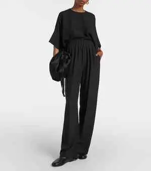FFORME Maud Silk Pants - Black