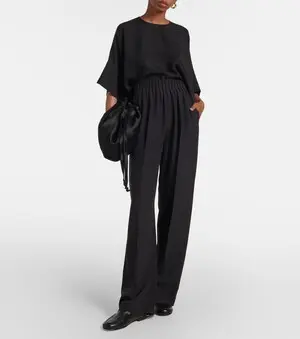 FFORME Maud Silk Pants - Black