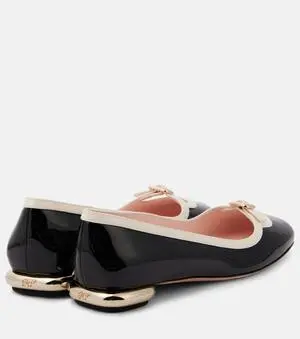 ROGER VIVIER Viv' Podium Ballet Flats - Black