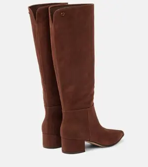 GIANVITO ROSSI 45 Suede Knee-high Boots - Brown