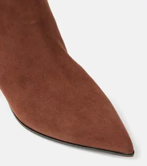 GIANVITO ROSSI 45 Suede Knee-high Boots - Brown