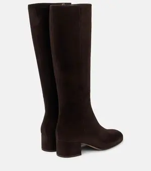 GIANVITO ROSSI 45 Suede Knee-high Boots - Brown