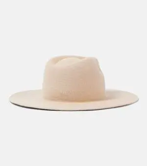 Ruslan Baginskiy Embellished Shearling Fedora