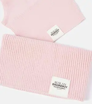 Ruslan Baginskiy Wool-blend Ski Mask - Pink