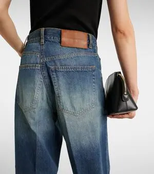 Victoria Beckham Low-rise Straight Jeans - Blue