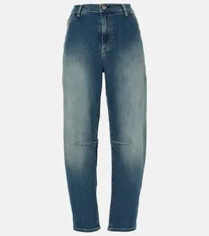 Ag High-rise Barrel-leg Jeans
