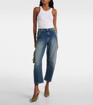 Ag High-rise Barrel-leg Jeans