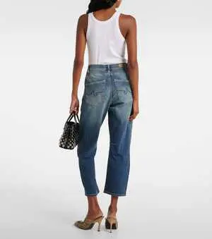 Ag High-rise Barrel-leg Jeans