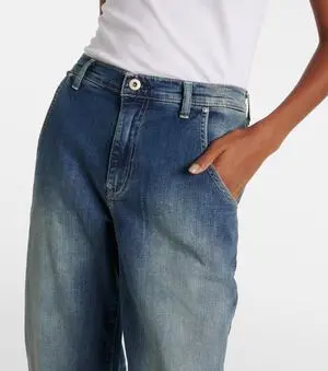Ag High-rise Barrel-leg Jeans