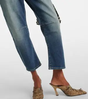 Ag High-rise Barrel-leg Jeans
